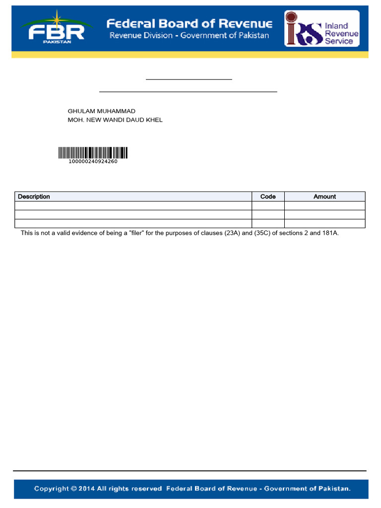 Declaration 3830211520881 | PDF | Taxes | Expense