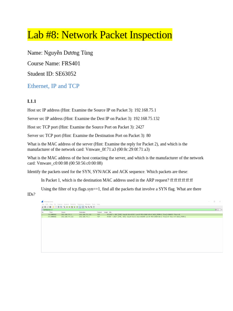 FRS401 - LAB8 - IA1305 - Nguyễn Dương Tùng | PDF | File Transfer Protocol | Transmission Control ...
