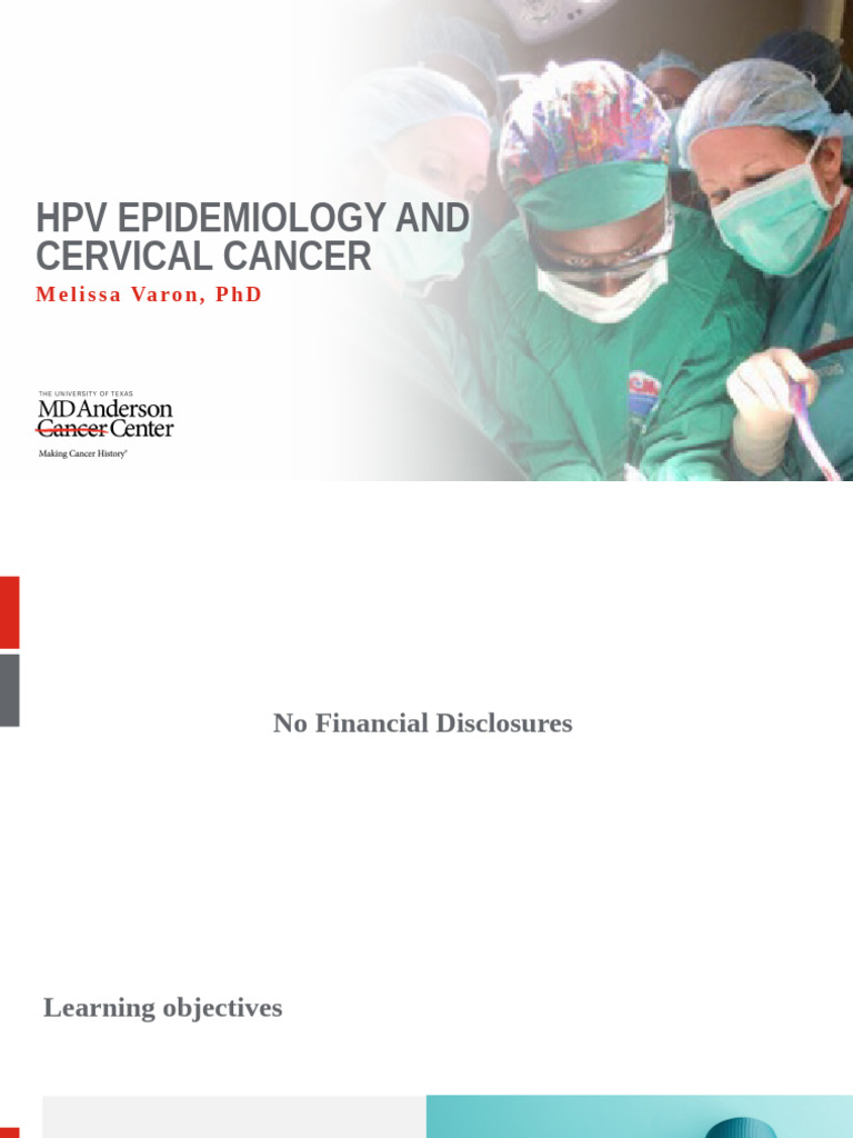 HPV EPIDEMIOLOGY AND CERVICAL CANCER | PDF | Cervical Cancer | Cancer