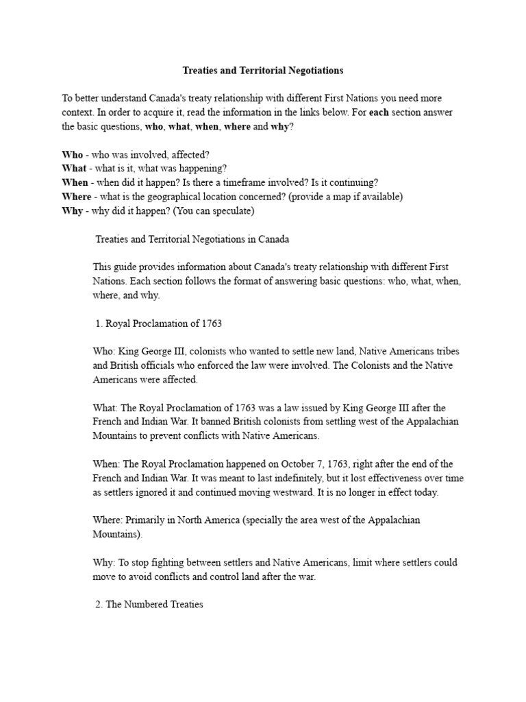 2.1.6.2 Treaties and Territorial Negotiations | PDF | Canada ...