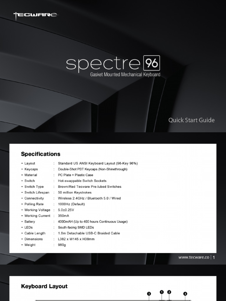 User Manual - SPECTRE 96 GGG | PDF