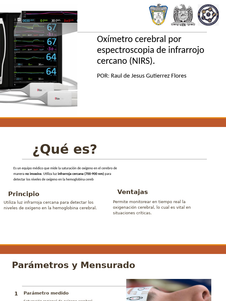 Oximetro Cerebral NIRS Un Vistazo Al Futuro de La Monitorizacion ...
