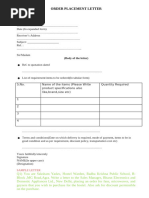 How to Write a Letter of Order | PDF