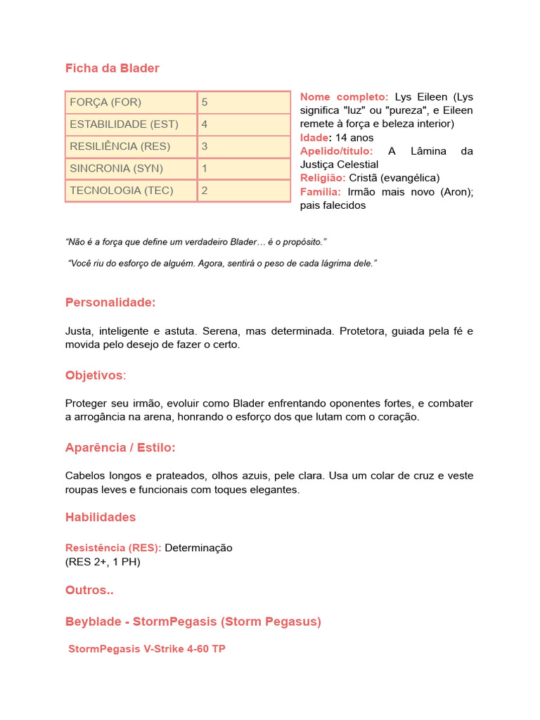 Blader x Beyblade | PDF