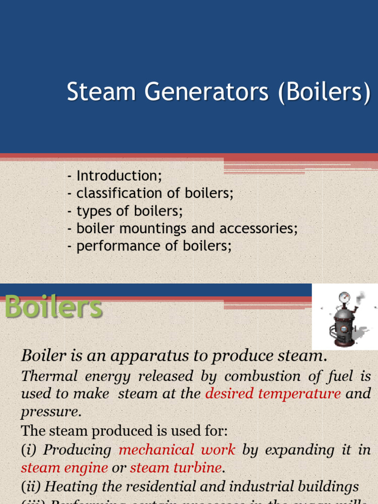 Steam Generator (Boiler) - Chapter 4 | PDF | Boiler | Steam