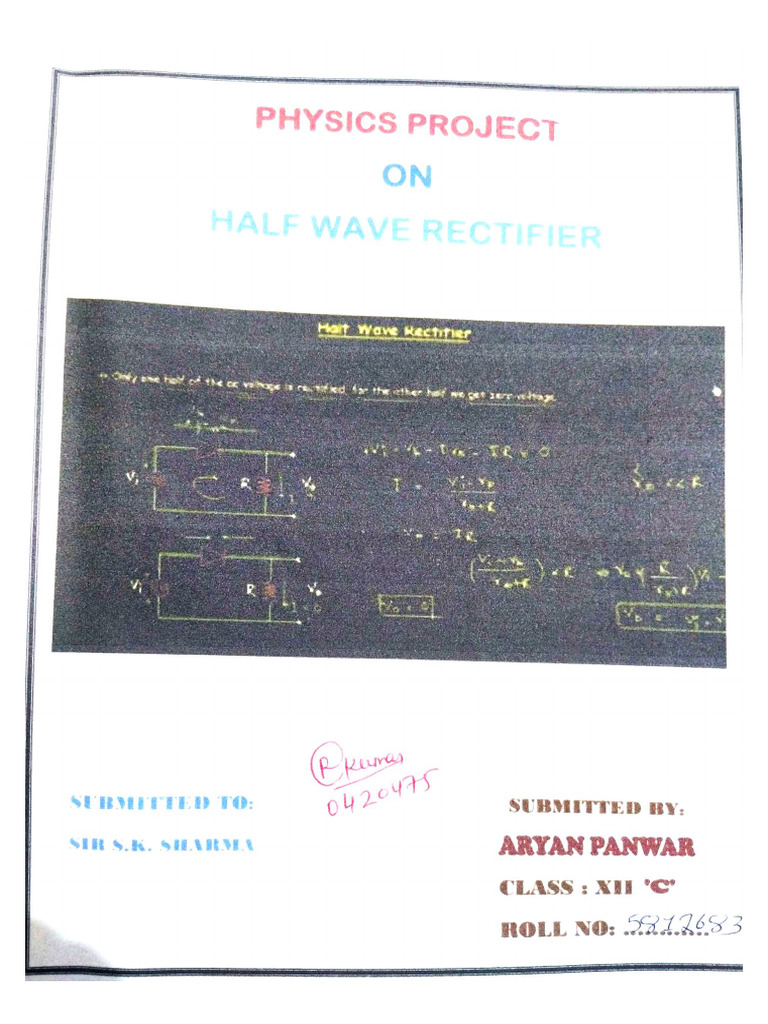Halfwave Rectifier | PDF