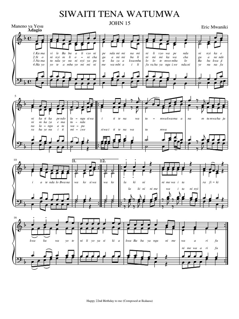 Siwaiti Tena Watumwa | PDF