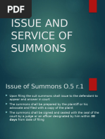 CPC Summons Rules Explained | PDF | Service Of Process | Lawsuit