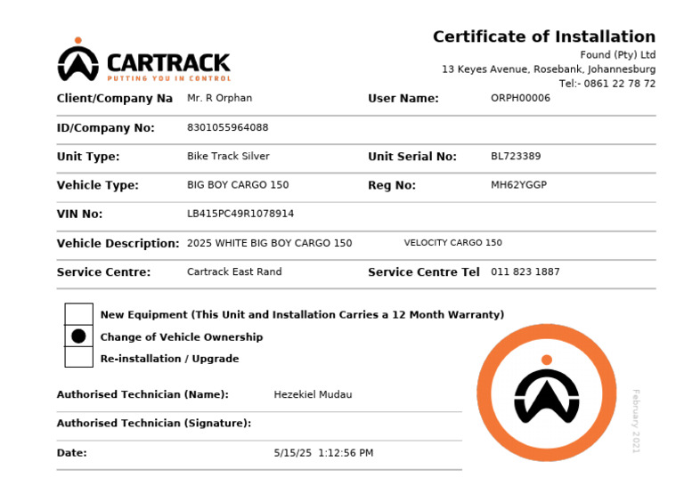 Fit Ment Certificate | PDF