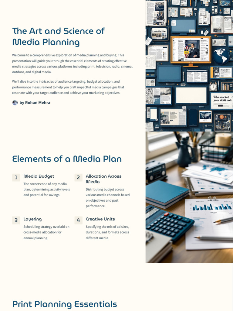 The Art and Science of Media Planning | PDF | Advertising | Target Audience