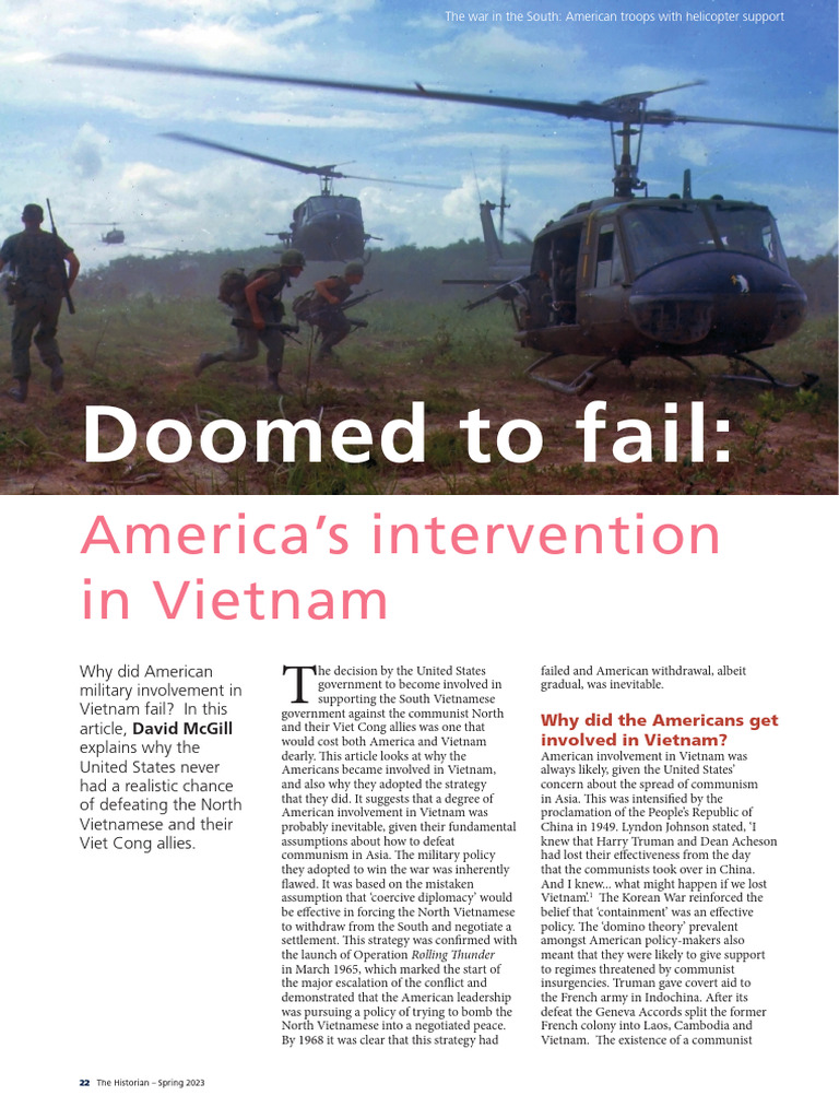 Doomed To Fail Americas Intervention in Vietnam DavidMcGill ...