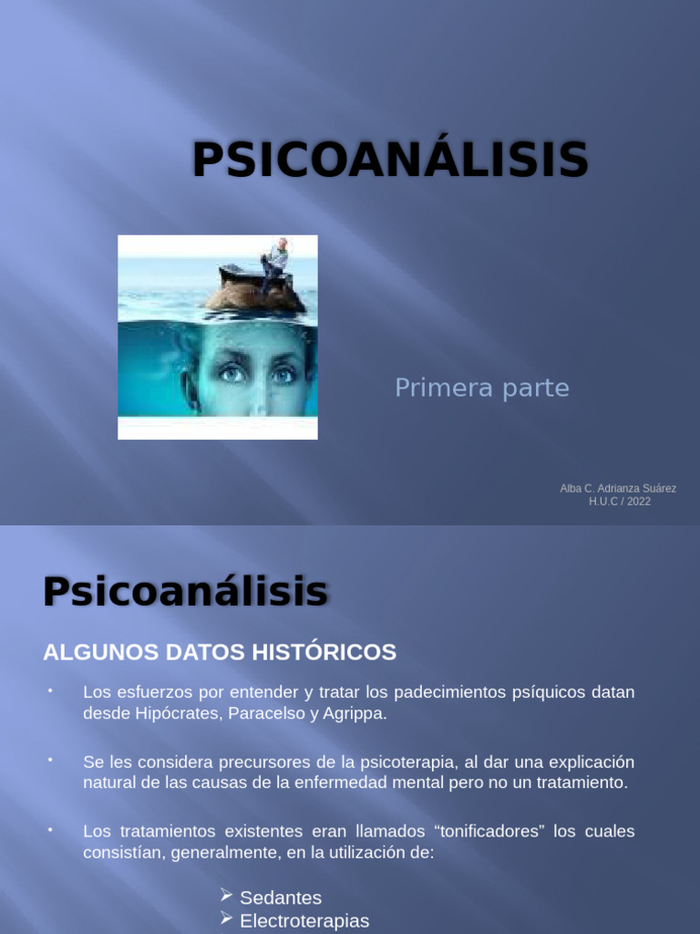 Psicoanálisis I | PDF | Psicoanálisis | Mente inconsciente