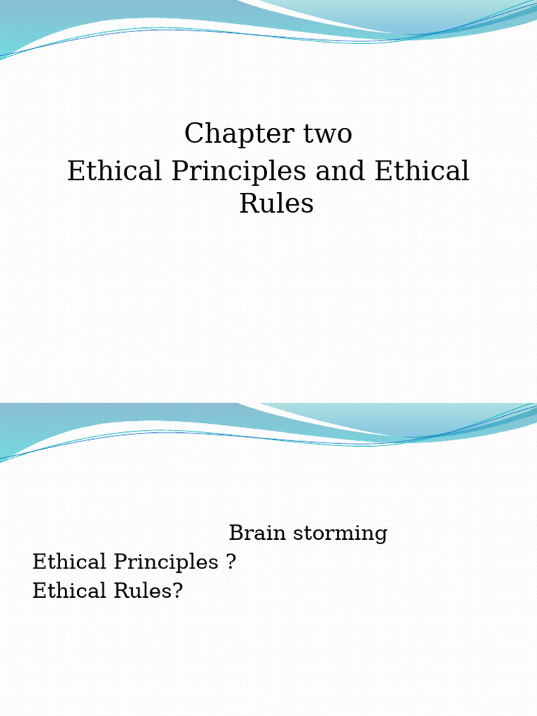 Ethical Principles and Rules in Healthcare | PDF | Autonomy ...
