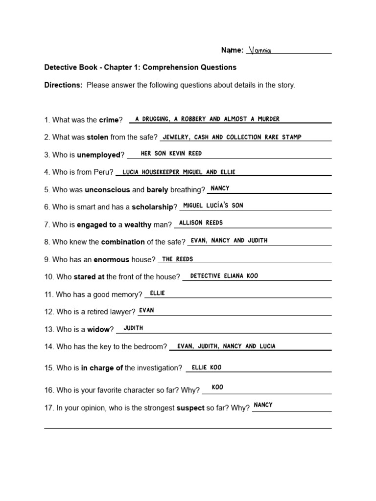 Ch. 1 Comprehension Questions | PDF