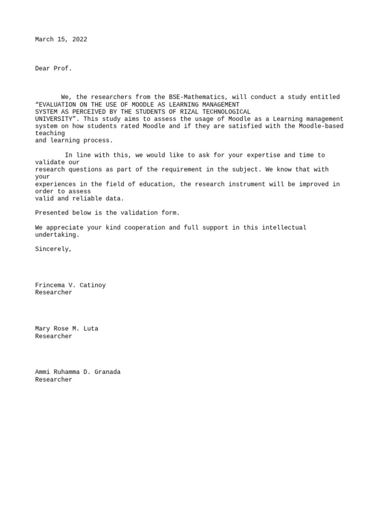Validation Tool For Research Instrument Final | PDF | Cognition