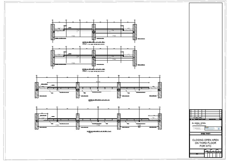 Closing Open Area On Third Floor For WTC: El Hoda Steel | PDF