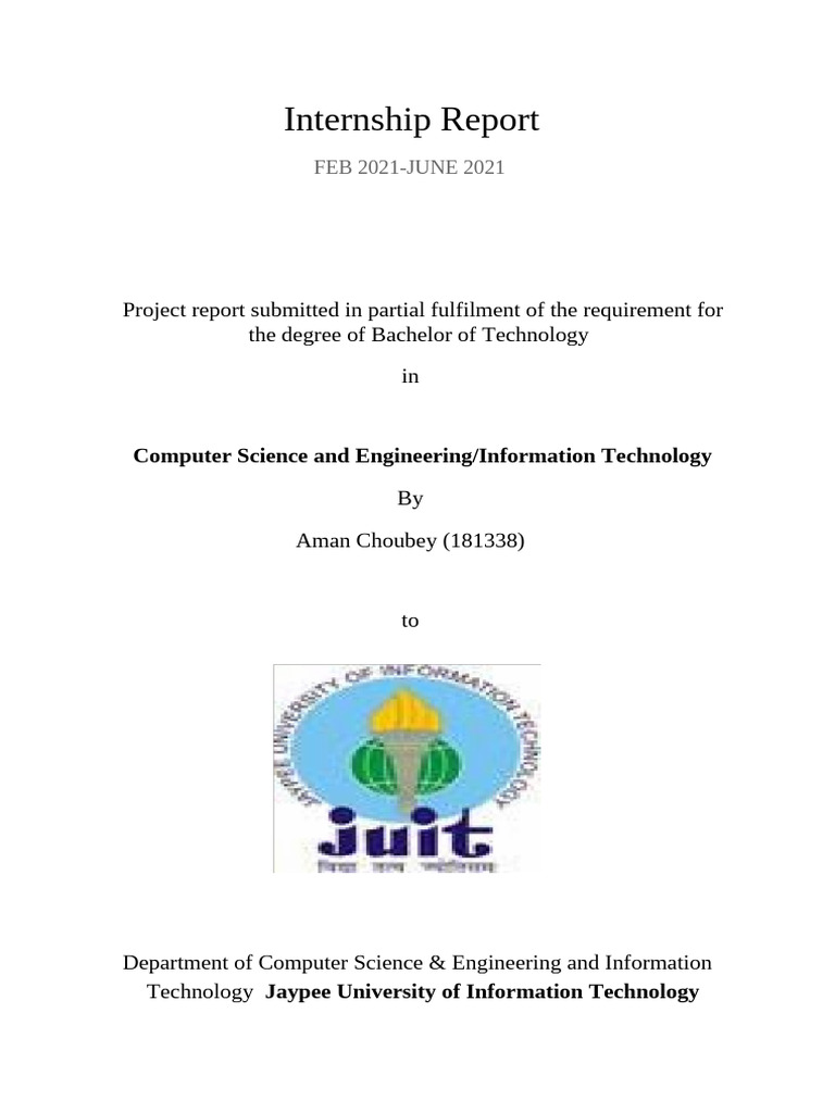 Internship Report by Aman Choubey | PDF | Model–View–Controller ...