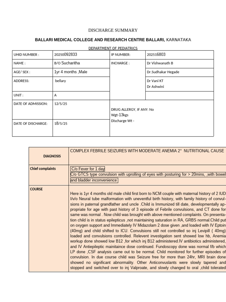 complex febrile seizures | PDF | Diseases And Disorders | Human ...