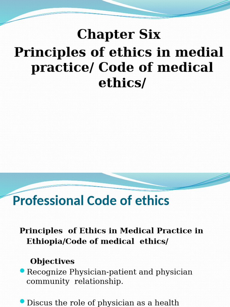 Chapter 6 Principles of Ethics in Medical Practice | PDF | Abortion ...
