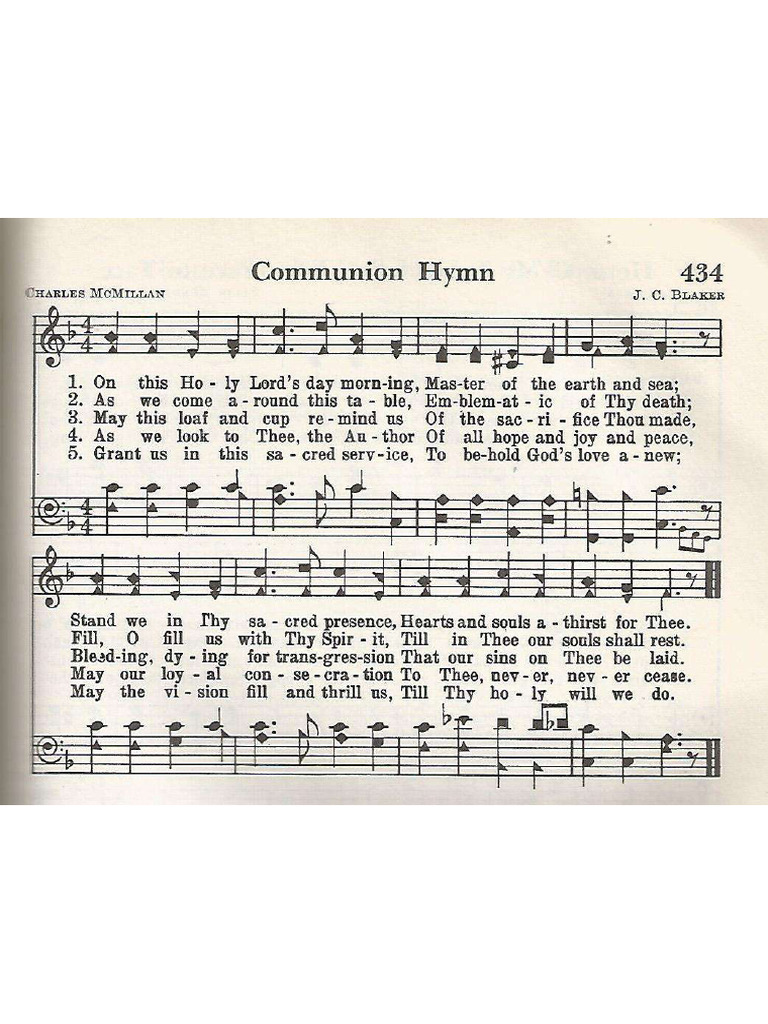 Communion Song | PDF
