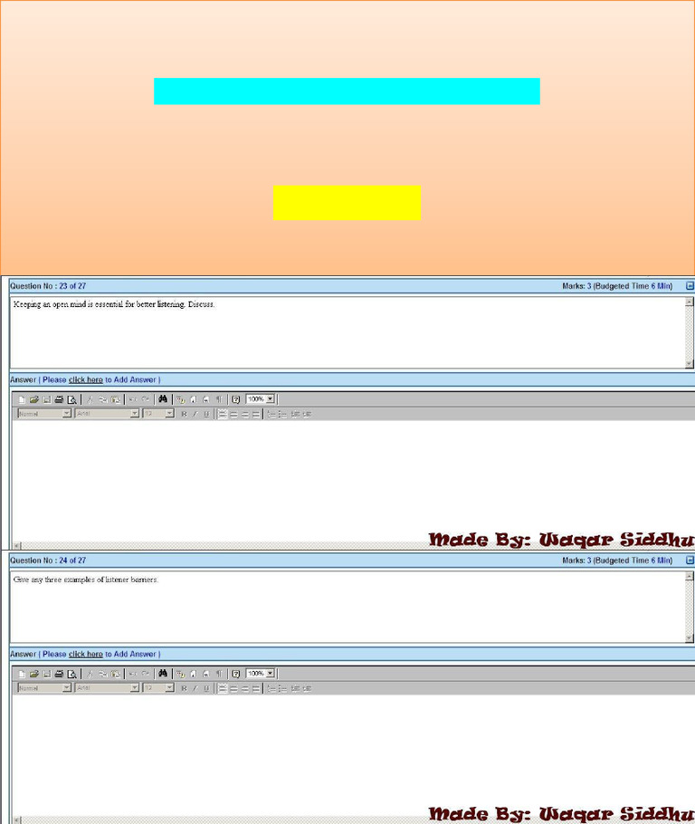 MCM301 Midterm Subjectives by Waqar Siddhu | PDF