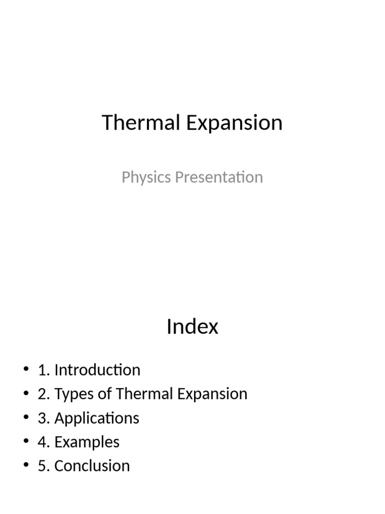 Understanding Thermal Expansion Basics | PDF