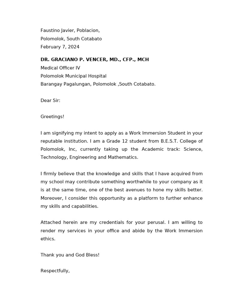 Petra Application-Letter | PDF