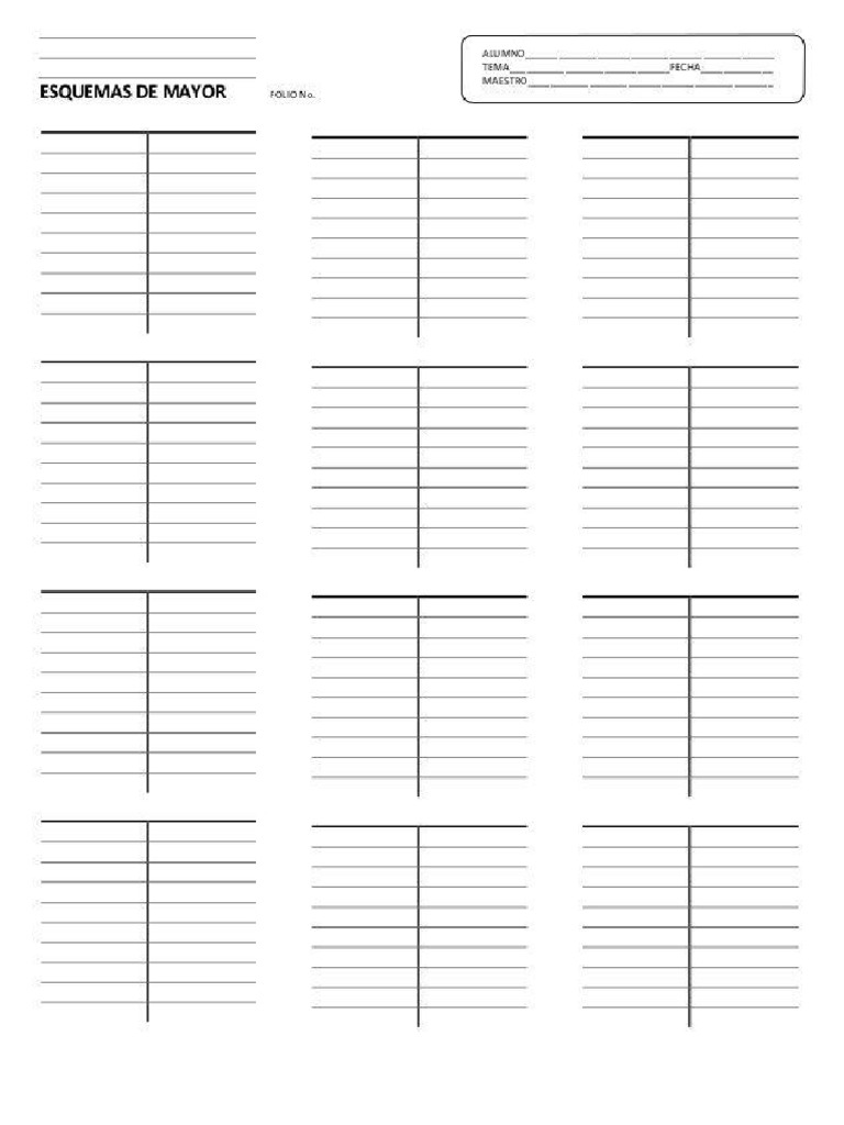 Esquema de Mayor | PDF