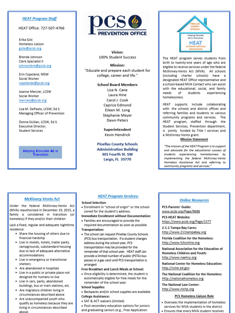 HEAT Program Brochure 23-24 - English | PDF | Homelessness