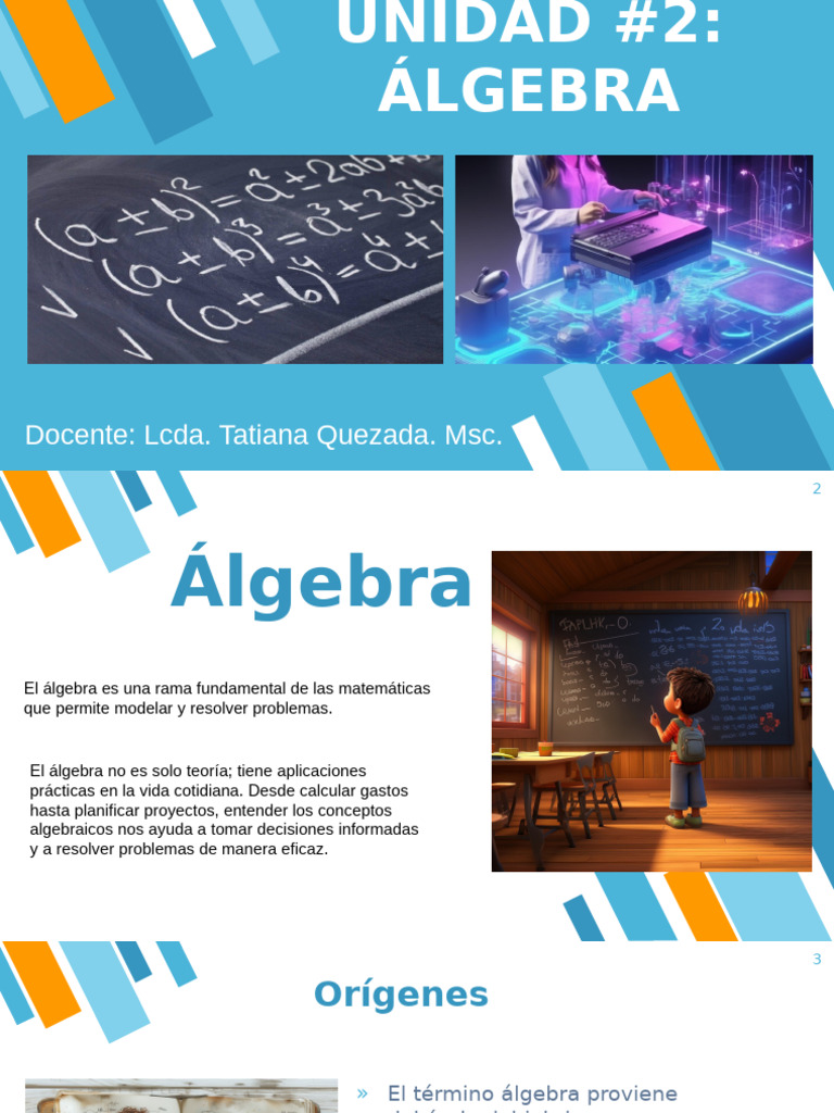 Unidad #2 - Historia Del Álgebra | PDF | Álgebra | Ecuaciones