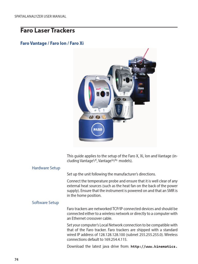 Faro Tracker Quick Start | PDF | Computer File | Computer Network