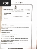 Zimsec (HBC) A Level Project | PDF | Zimbabwe | Agriculture