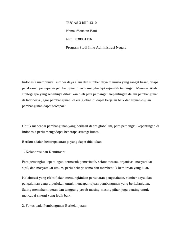 Tugas 3 Isip 4310 | PDF