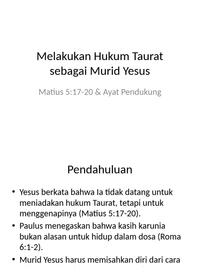 Taurat Yesus | PDF
