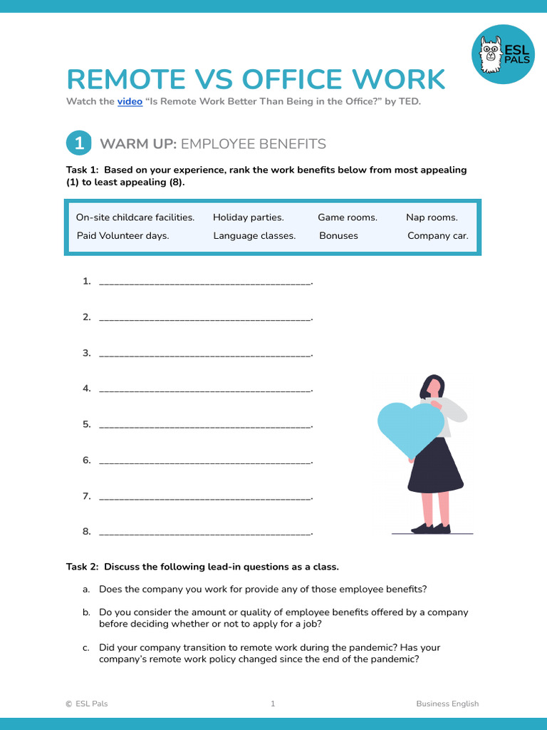 (SV) Remote Work or Office Work | PDF | Team Building | Communication