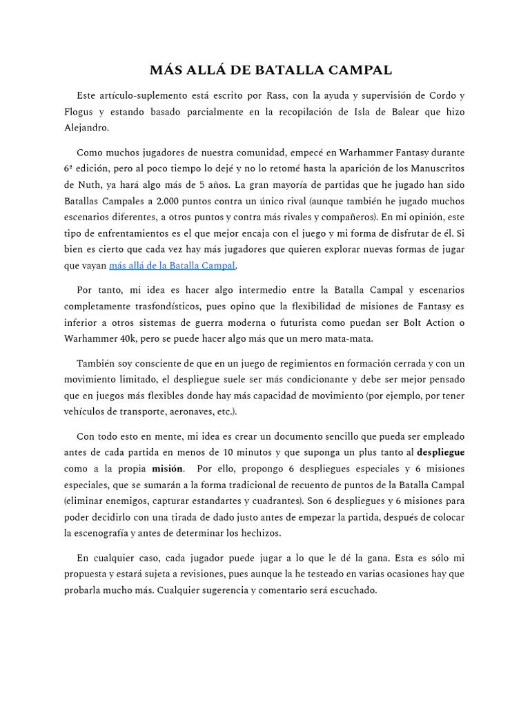 [Recursos] Más allá de la Batalla Campal | PDF