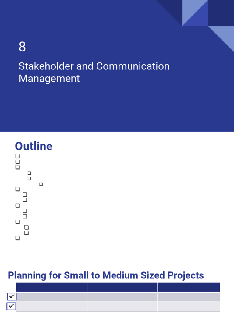 8 Stakeholder and Communication Management - Post | PDF | Communication ...