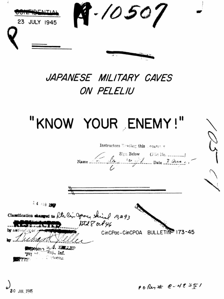 Japanese Military Caves on Peleliu | PDF | Artillery | Mortar (Weapon)