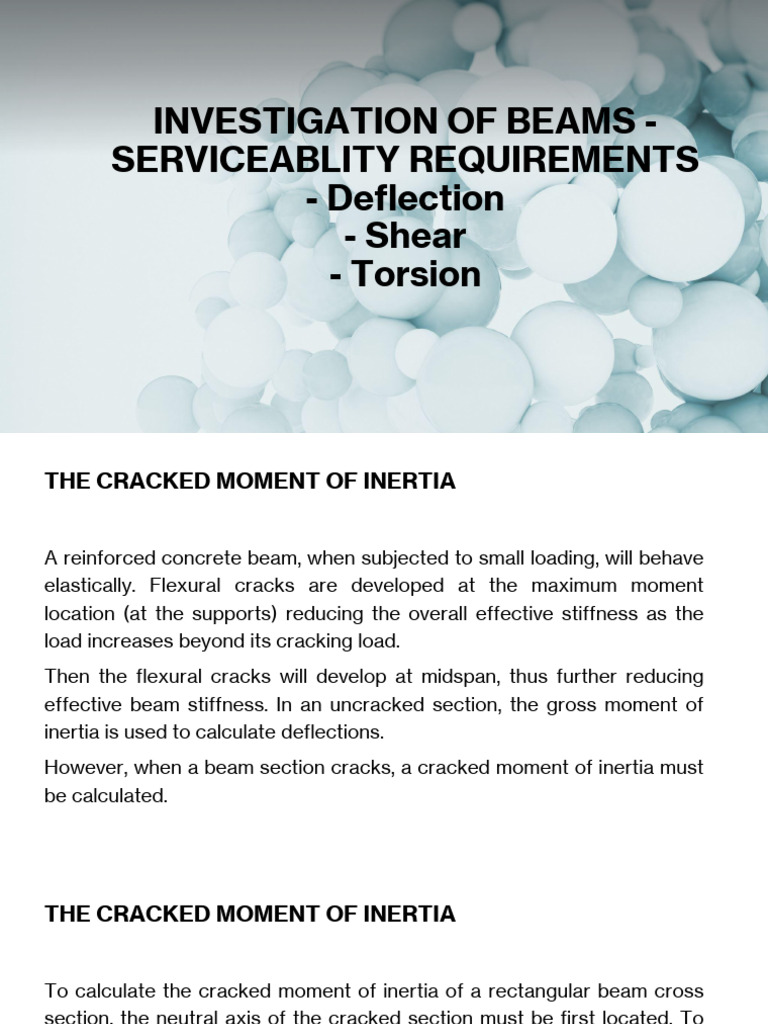 Part III Serviceability of Beam | PDF | Beam (Structure) | Building ...