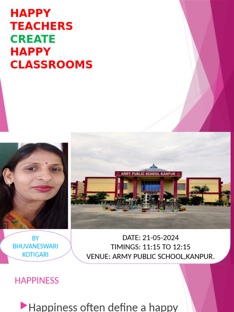 Creating Happy Classrooms for Teachers | PDF | Happiness | Humour
