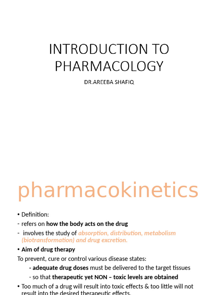 01 Pharmacokinetics | PDF | Drug Metabolism | Cell Membrane