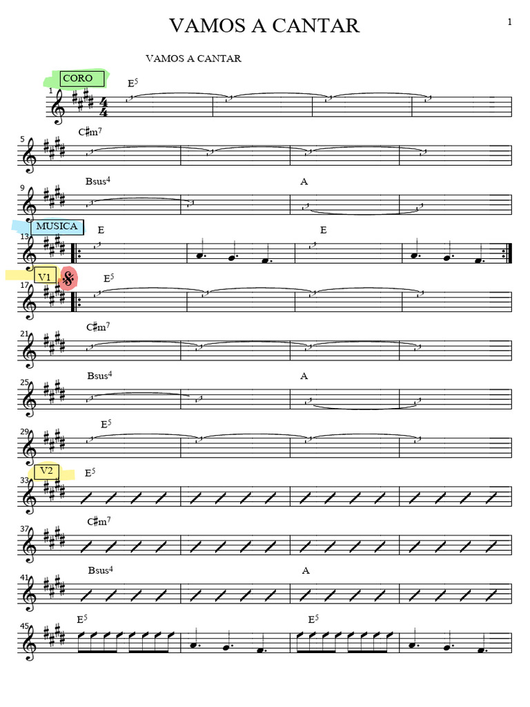 Vamos A Cantar | PDF