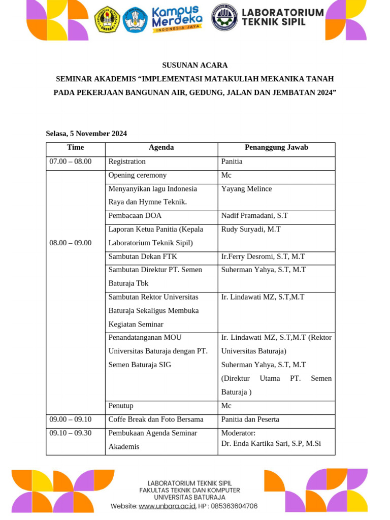Susunan Acara-1 | PDF