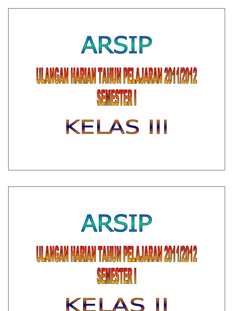 Kop Ulangan Harian | PDF
