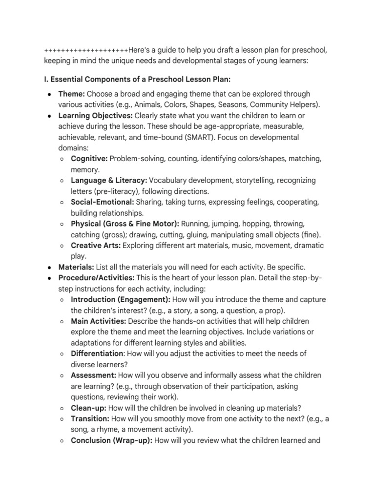 Hey, Google. How Do I Draft A Lesson Plan For A P... | PDF | Lesson ...