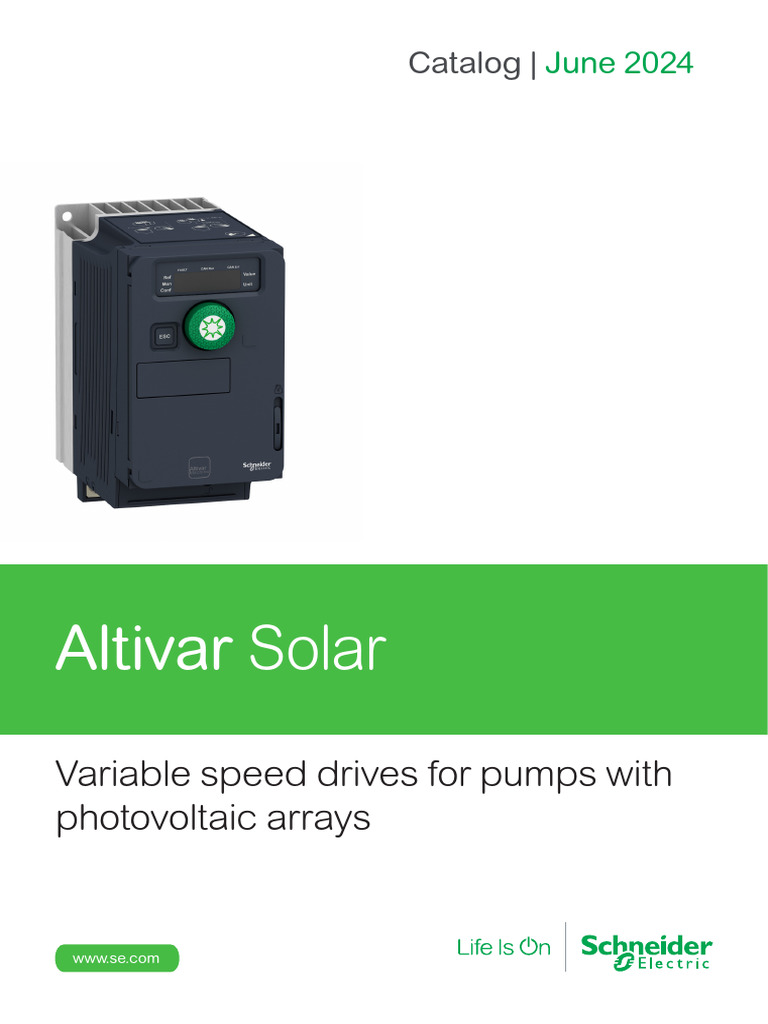 Altivar Solar Drives Catalog 2024 | PDF | Solar Power | Photovoltaic System