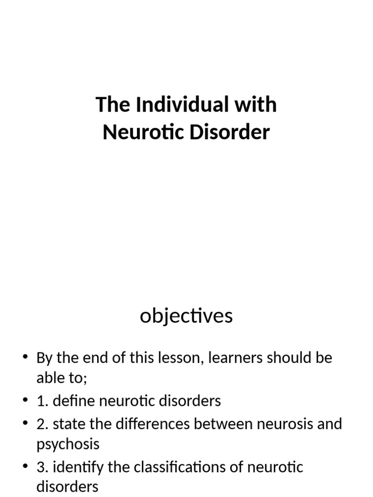 Introduction To Neurosis | PDF | Mental Disorder | Neurosis