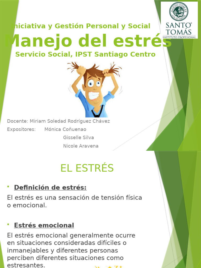 Manejo Del Estres | PDF | Estrés (biología) | Las emociones
