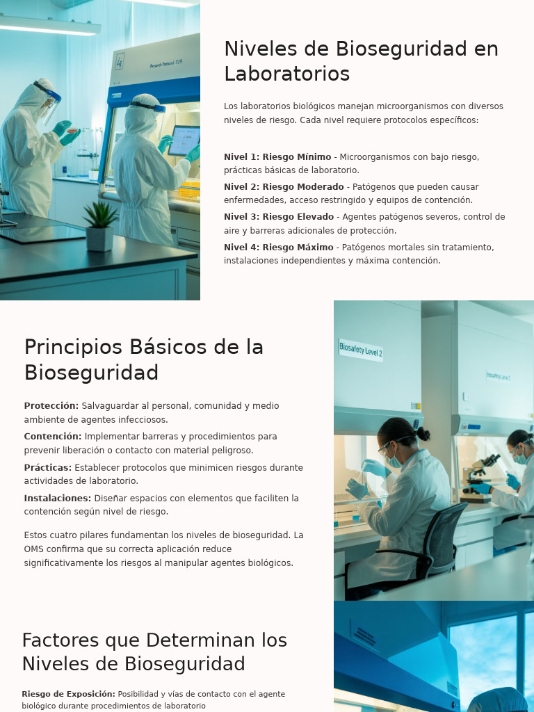 Niveles de Bioseguridad en Laboratorios | PDF | Laboratorios | Virus