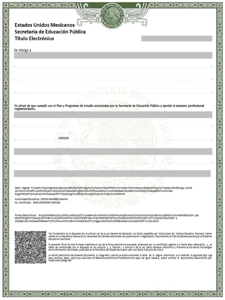 TITULO ELECTRONICO lic. en sistemas computacionales HER GIOVANNI MARIN RUIZ | PDF